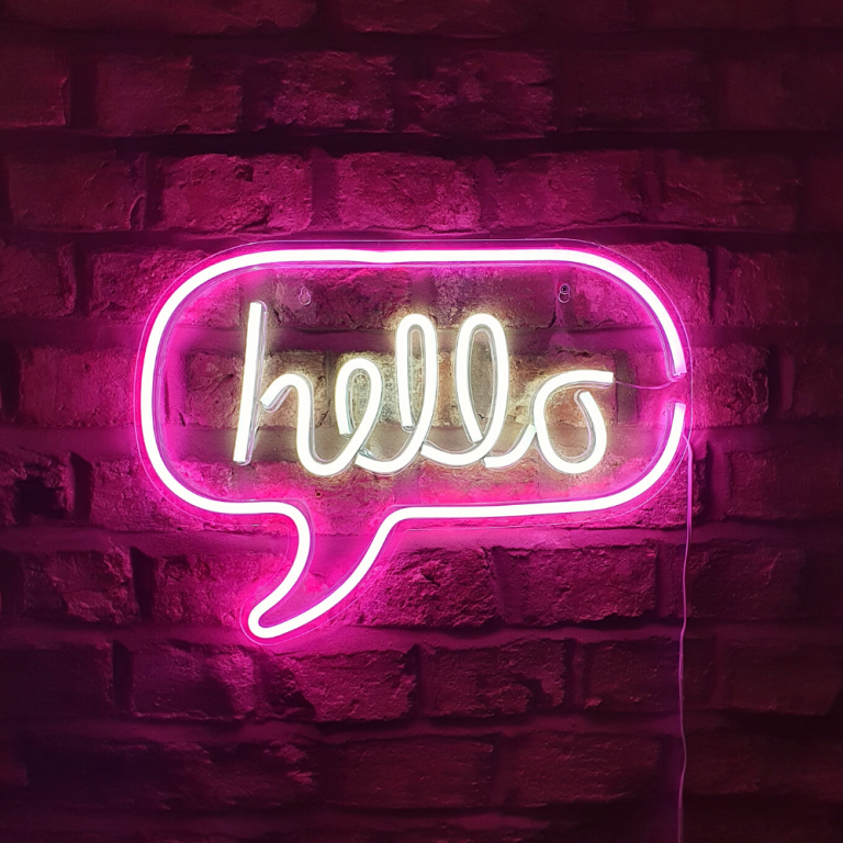 Hello Neon LED Sign | Plushlife