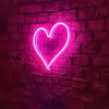 Pink Love Heart Neon LED Sign | Plushlife